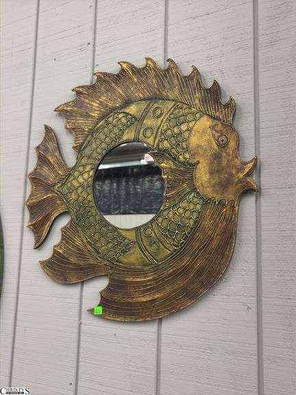 Wall Mirror Fish Motif 24x24 - Christys
