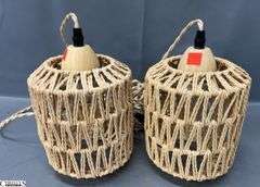 Jute Rope Pendant Lights 9" - Christys