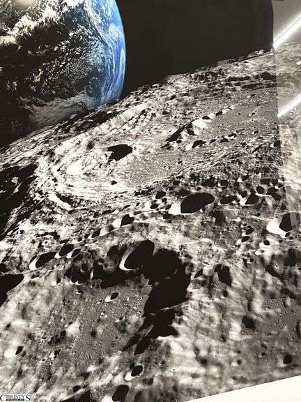 Moon Earth Space Views Poster Print 35" x 35" - some wear to back ...