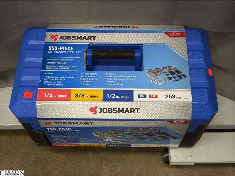 Job Smart 253 Piece Mechanics Tool Set New - Christys
