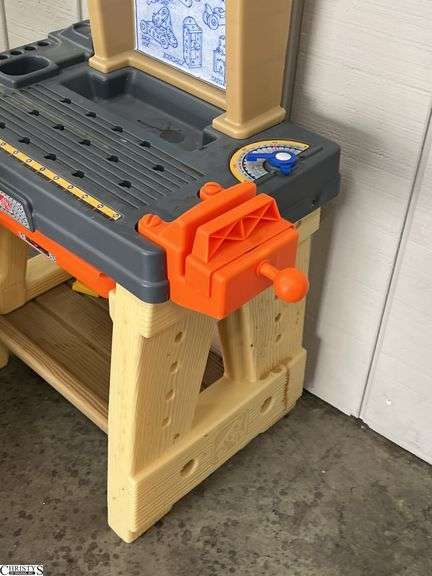 2 Step 2 Hard Plastic Toy Work Benches - 34" T of each - Christys
