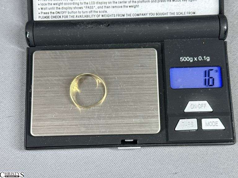 18K Yellow Gold Elephant Design Ring with a Tiny Diamond for the ...