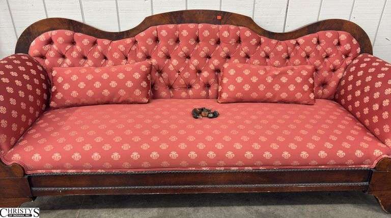 Victorian Parlor Sofa - 86" x 30" x 33" - 15" seat - Christys