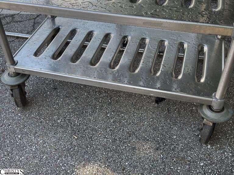 Rolling Rack, Chrome Rack on It's Side 30x18x74 - Christys