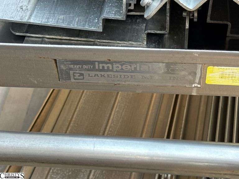 Stainless Bus Cart, Can Racks or Slat Racks, 39x22x37" - Christys