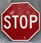 Metal Stop Sign 24" - Christys