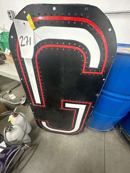 Pit Road Sign - Iron Horse Auction Company