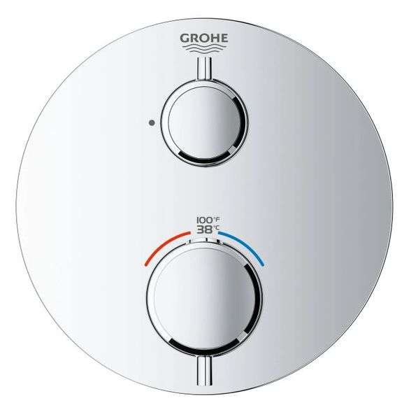 (4x) Grohe Grohtherm Thermostatic Valve Trim Only with Dual Lever ...