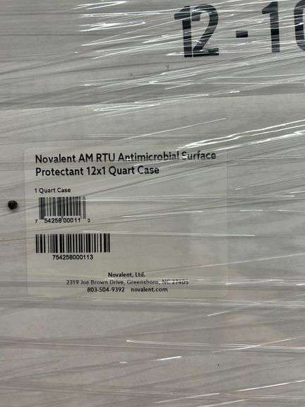 44 Cases of Novalent AM RTU Antimicrobial Surface Protectant 12X1 Quart ...