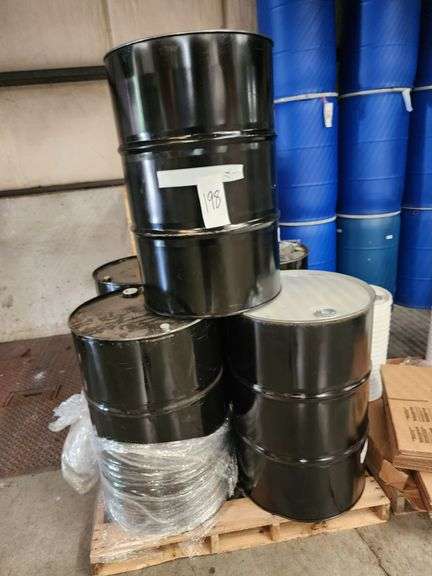 5 Empty 55 Gallon Metal Drums - Iron Horse Auction Company