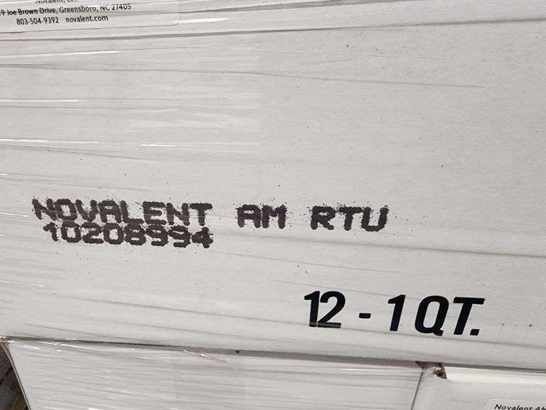 27 Cases of Novalent AM RTU Antimicrobial Surface Protectant 12X1 Quart ...