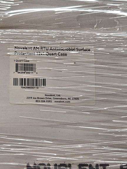 44 Cases of Novalent AM RTU Antimicrobial Surface Protectant 12X1 Quart ...