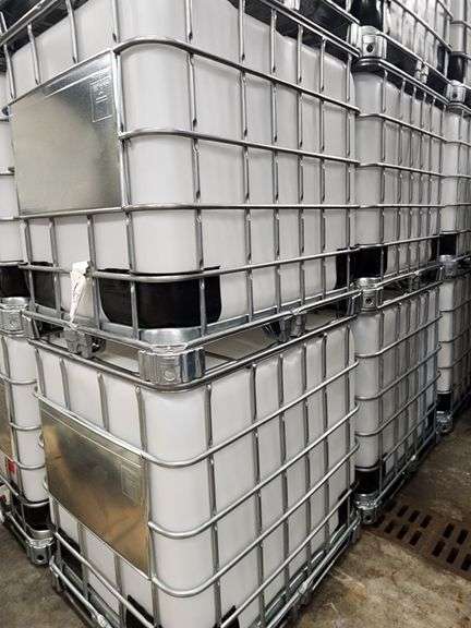 (4) Schuetz 275 Gallon Plastic Stackable IBC Tote Tanks - Iron Horse ...