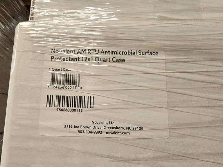 44 Cases of Novalent AM RTU Antimicrobial Surface Protectant 12X1 Quart ...