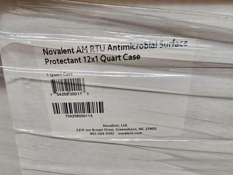 27 Cases of Novalent AM RTU Antimicrobial Surface Protectant 12X1 Quart ...