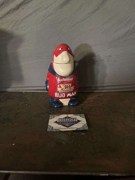30th Anniversary Bud Man Beer Sign - Iron Horse Auction Company