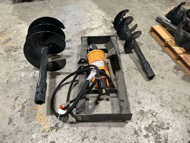 ADB-13-1218R Wolverine Skid Steer Auger & Driver Bit Attachment - Iron ...