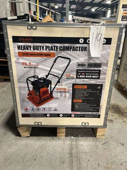 PLD-PC90 Heavy Duty Plate Compacter - Iron Horse Auction Company