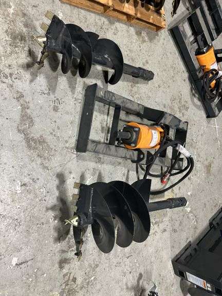 ADB-13-1218R Wolverine Skid Steer Auger & Driver Bit Attachment - Iron ...