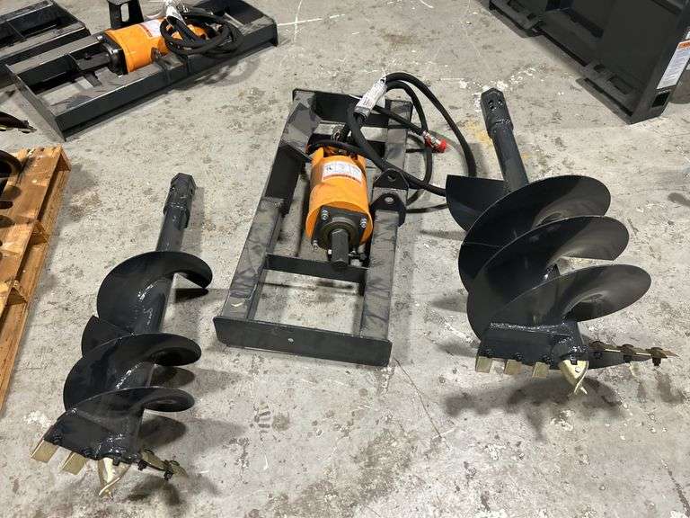 ADB-13-1218R Wolverine Skid Steer Auger & Driver Bit Attachment - Iron ...