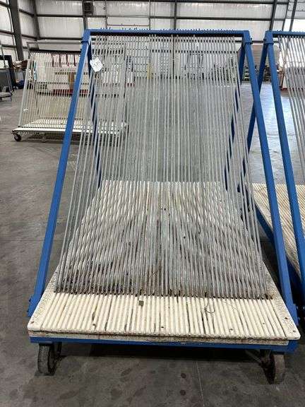 Glass Harp Rolling Rack - Iron Horse Auction Company