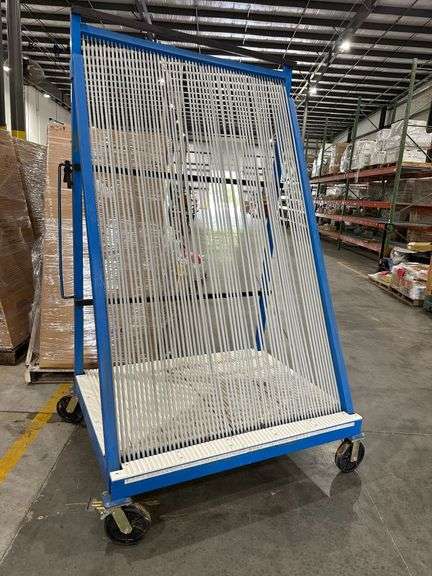 Bromer Inc. Glass Harp Rolling Rack - Iron Horse Auction Company