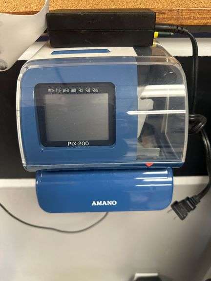 PIX-200 Atomic Time Clock and Card Holder - Iron Horse Auction Company