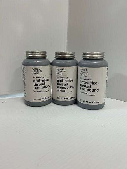 Three Hi-Temperature Anti-Seize Thread Compound - Iron Horse Auction ...