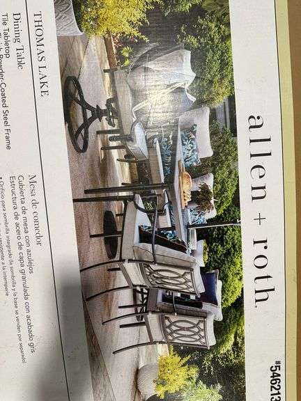 Allen Roth Thomas Lake Patio Set - Iron Horse Auction Company