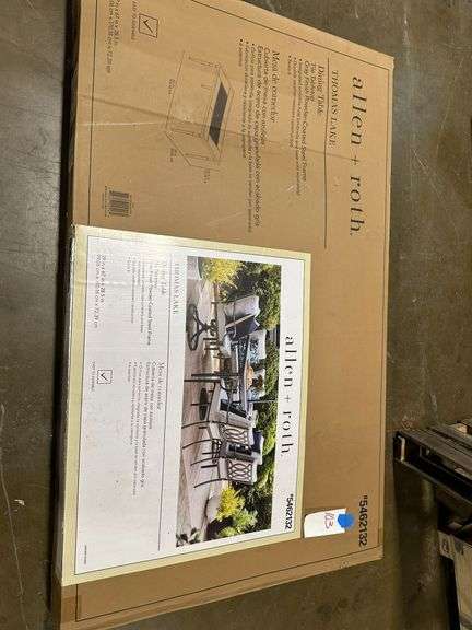 Allen Roth Thomas Lake Patio Set - Iron Horse Auction Company