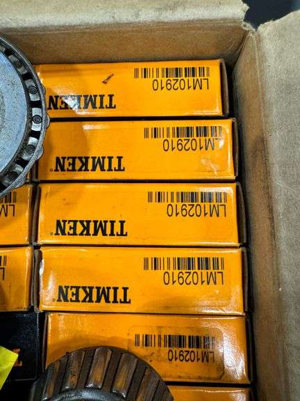 Box of Assorted Timken Bearings, New and Used - Iron Horse Auction Company