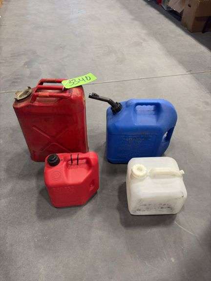 Assorted Fuel Cans - Iron Horse Auction Company