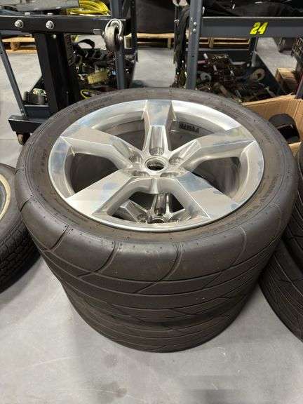 Two 20x10 Camaro Rear Wheels w/ NT555 Drag Radials 305/35R20 - Iron ...