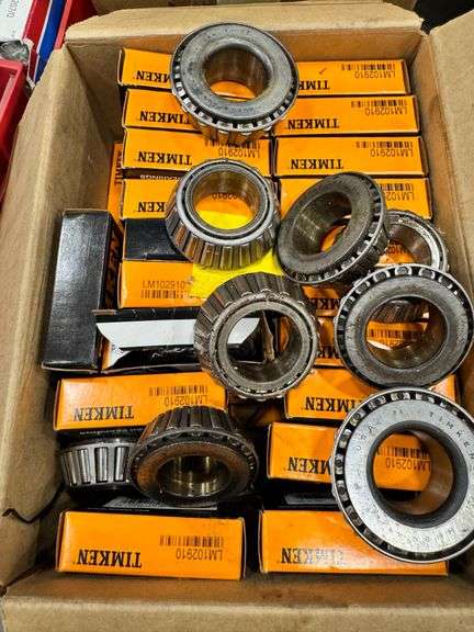 Box of Assorted Timken Bearings, New and Used - Iron Horse Auction Company