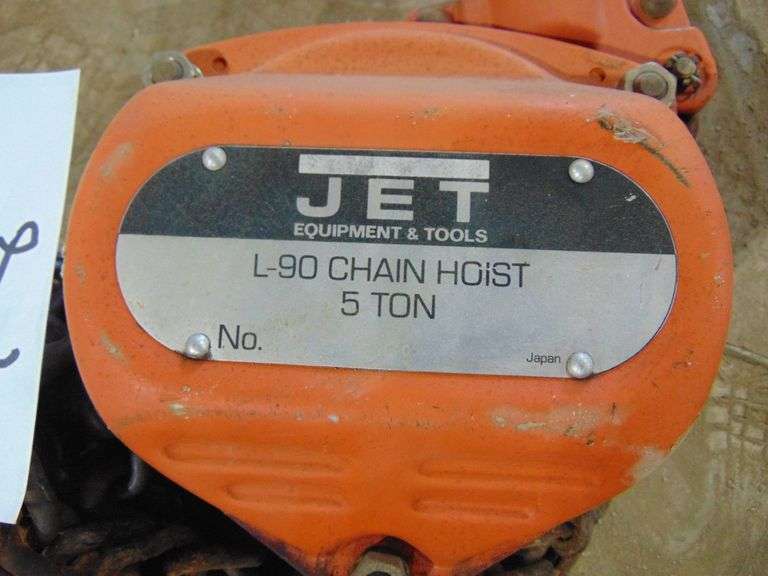 Jet 5 Ton Chain Fall - Iron Horse Auction Company