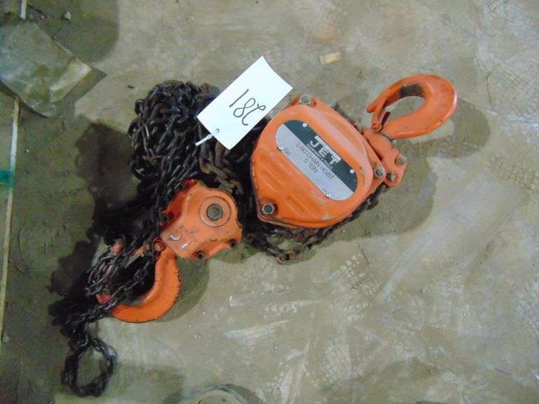 Jet 5 Ton Chain Fall - Iron Horse Auction Company