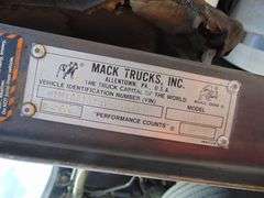 1997 Mack Model CH613 Day Cab Road Tractor; VIN: 1M1AA18Y9VW074717, Has ...