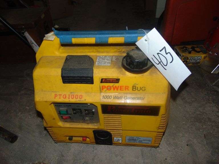 Power Train 1000 Watts Generator - Iron Horse Auction Company