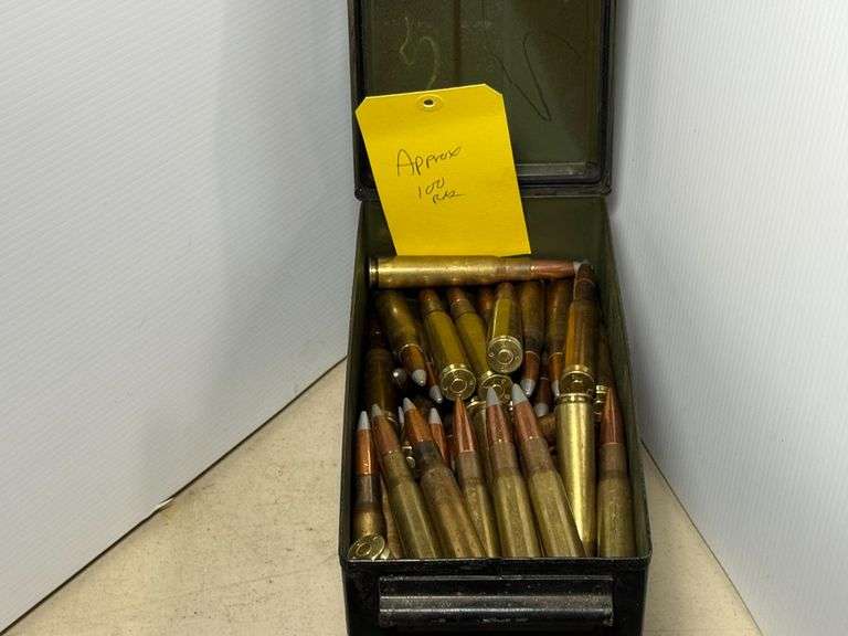 Approximately 100 Rounds of .50 Caliber BMG Armor Piercing Incendiary ...