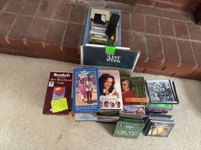 Miscellaneous VHS tapes, CDs and cassette - Triple States Family Auctions