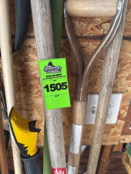 Garden tools, rake, pitchfork, cats paw, leaf, rakes shovels - Triple ...