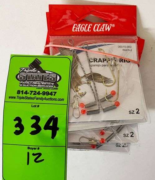 Eagle Claw Crappie Rigs - Triple States Family Auctions