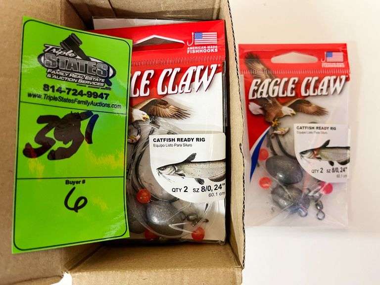 Eagle Claw Catfish Ready Rigs - Triple States Family Auctions