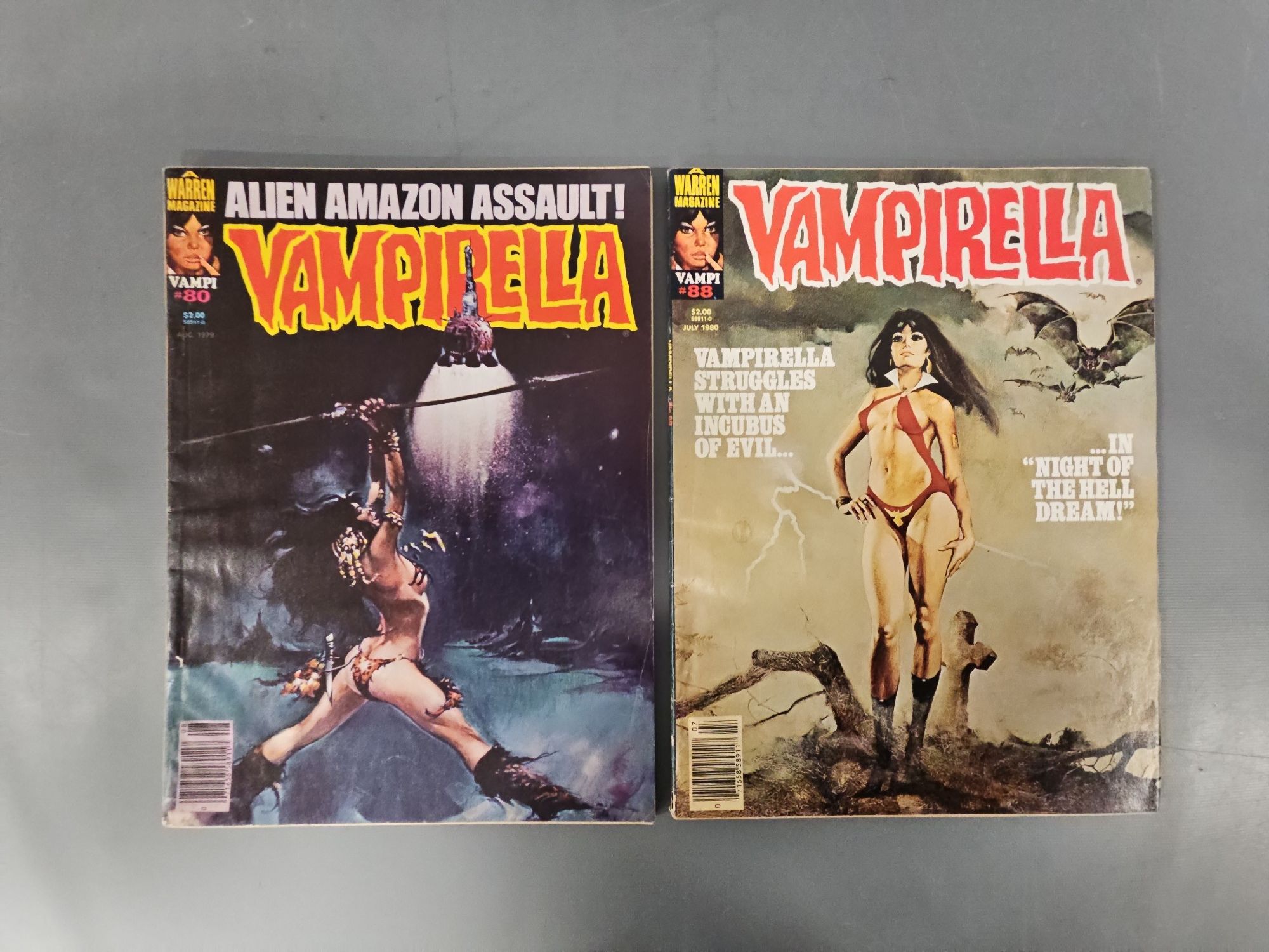 Ten Warren Vampirella Magazine Issues