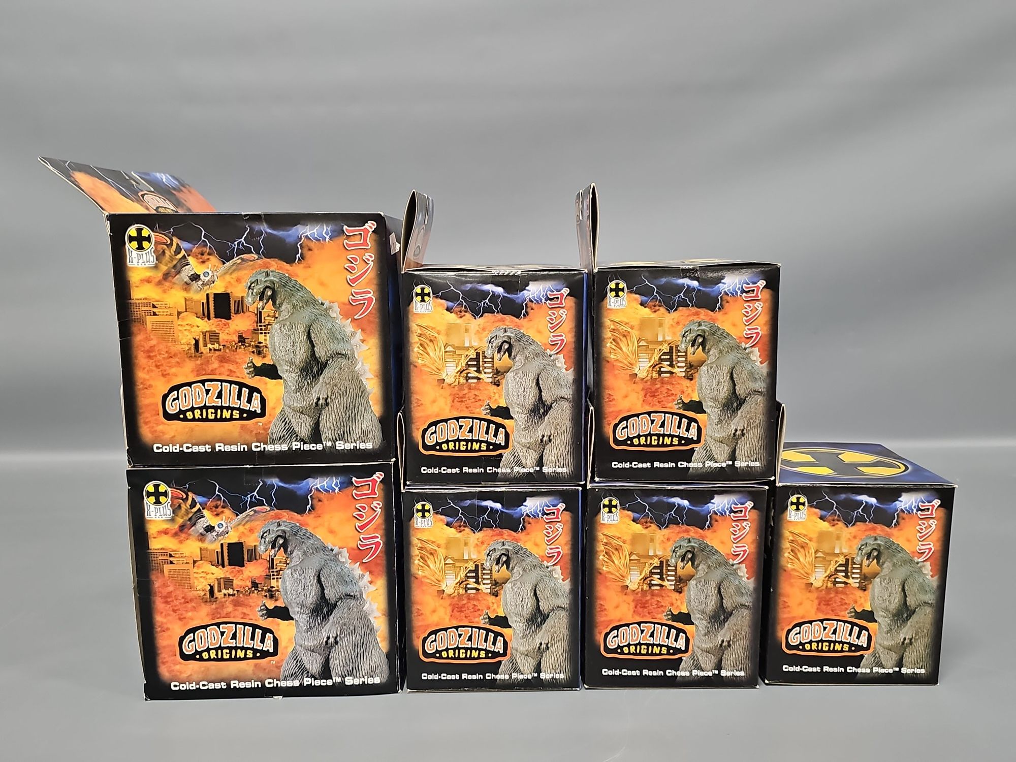 X-Plus Godzilla Origins Cold-Cast Resin Chess Piece Series