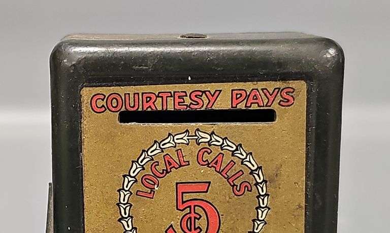 Courtesy Coin Box Co. Telephone Coin Box - Toys, Trains and Other Old Stuff